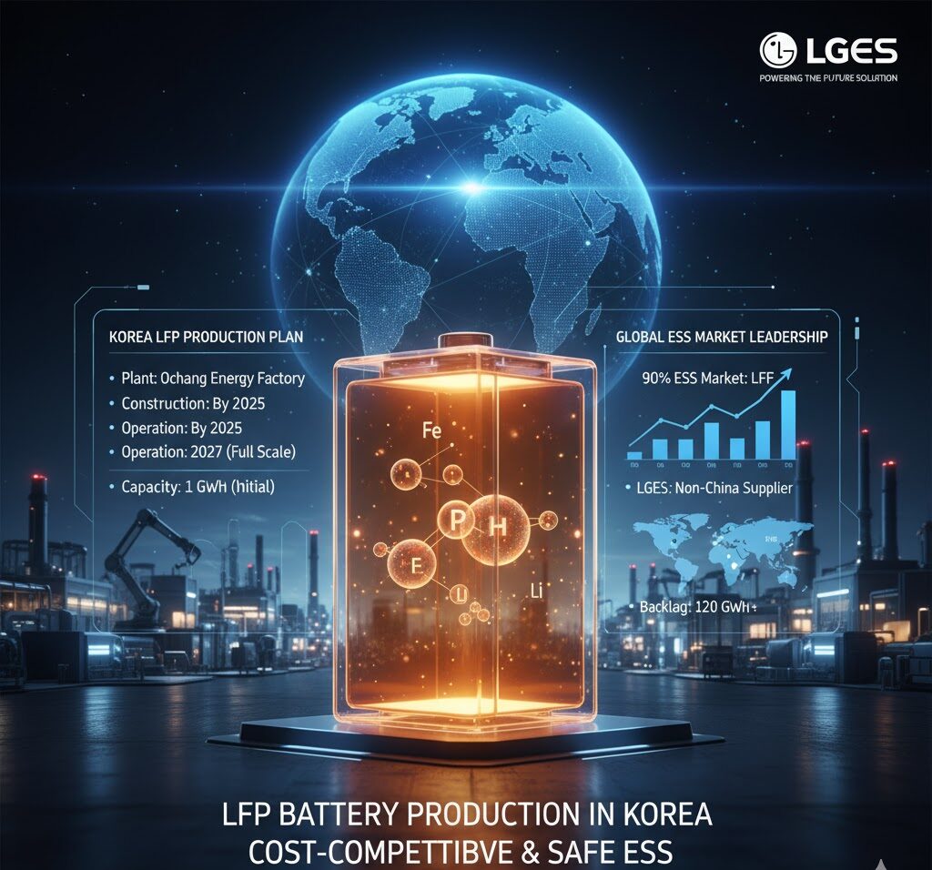 LGES、韓国・梧倉工場でESS用LFPバッテリーを量産へ：2027年稼働開始 | 「Battery」ブレイクスルーの羅針盤