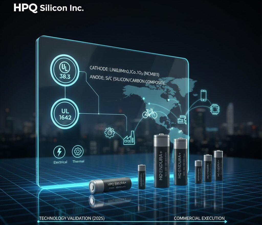 HPQ Silicon社が米国の安全認証UL 1642を取得：次世代シリコン電池の商用販売へ | 「Battery」ブレイクスルーの羅針盤